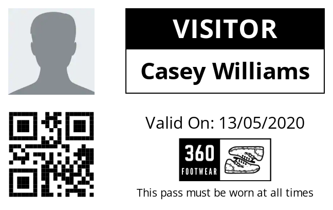 Visitor Pass Template - PDF Generation API or Zapier